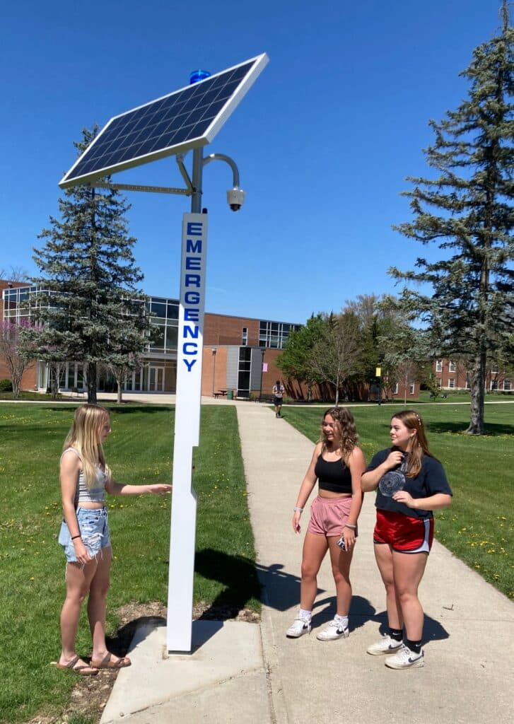College Installs 'Blue Light' Emergency Phones - Wilmington College ...